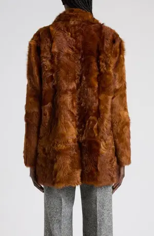 Valentino Garavani Genuine Curly Shearling Coat