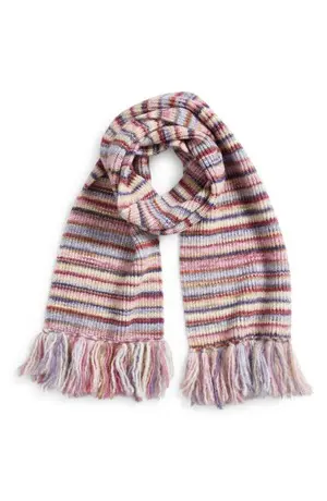 Treasure & Bond Melange Knit Scarf - Burgundy