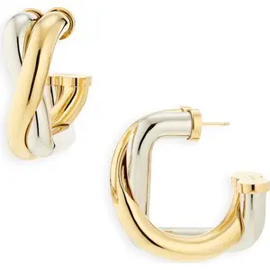 Jacquemus Les Boucles Doppio Hoop Earrings - Gold/silver 276