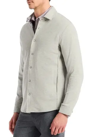 Robert Graham Kellan Knit Snap-up Shirt Jacket