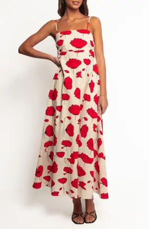 Poppy Print Maxi Dresses