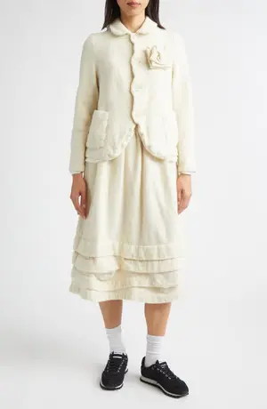 Comme Des Garçons Wool Blend Felt Jacket