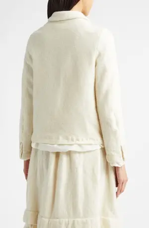 Comme Des Garçons Wool Blend Felt Jacket