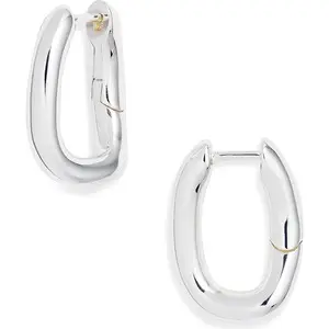 Nordstrom Oval Link Hoop Earrings - Sterling Silver Plated