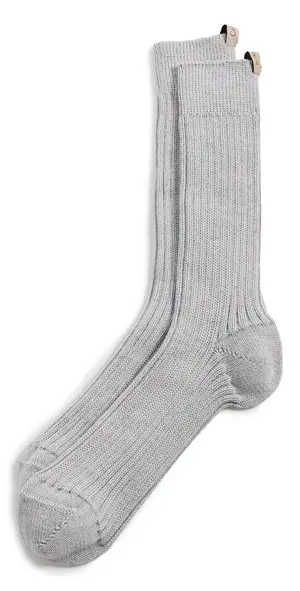 Comme Si The Merino Chunky Socks - Ash Grey