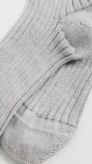 Comme Si The Merino Chunky Socks - Ash Grey