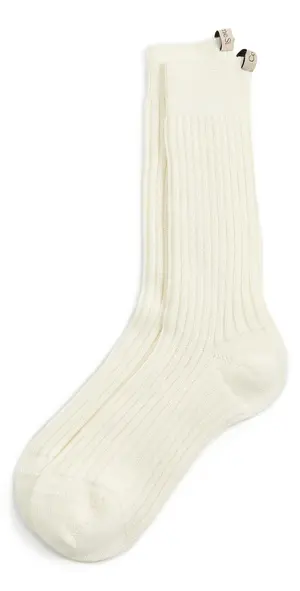 Comme Si The Merino Chunky Socks - Cream