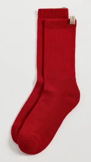 Comme Si The Merino Tube Socks - Ruby Red