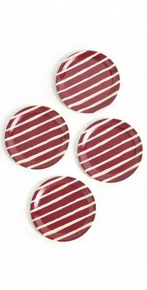 Marimekko Piccolo Coasters Set Of 4 - Brown