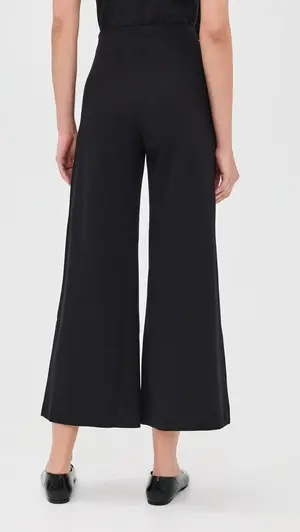 RIPLEY RADER Ponte Knit Cropped Wide Leg Pant