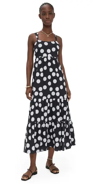 Playa Lucila Polka-dot Maxi Dress