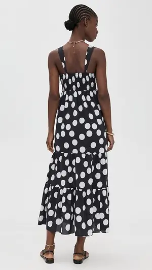 Playa Lucila Polka-dot Maxi Dress