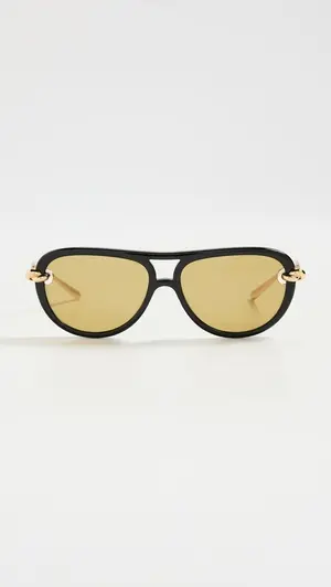 Bottega Veneta Bv1418s Aviator Sunglasses