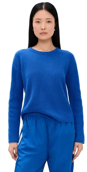 Women's Blue Ribbed