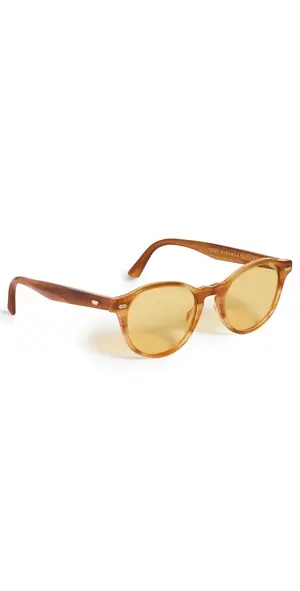 KIMEZE Miremba Round Frame Sunglasses - Tan