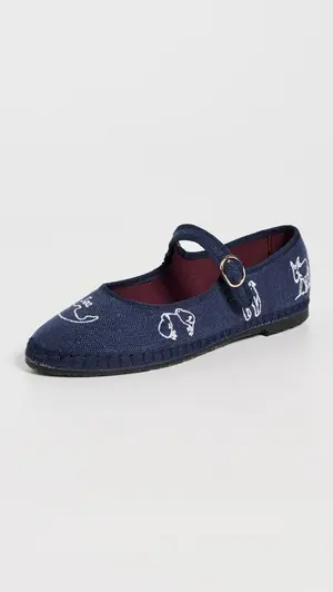 FLABELUS X Sea Nyc Mary Jane Flats