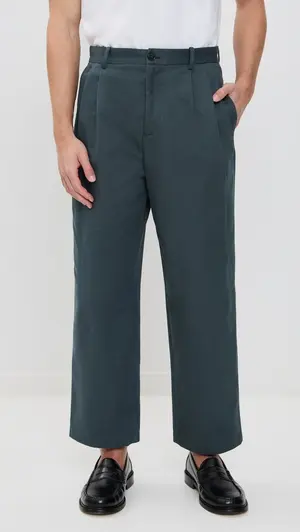 Maison Kitsuné Relaxed Pleated Trousers