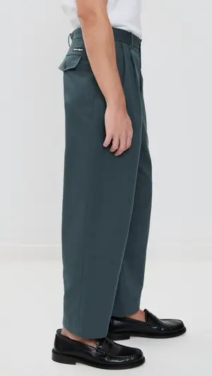 Maison Kitsuné Relaxed Pleated Trousers