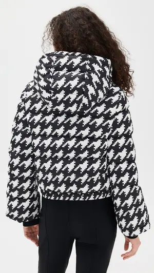 Perfect Moment Houndstooth Ski Jacket - B&w Houndstooth