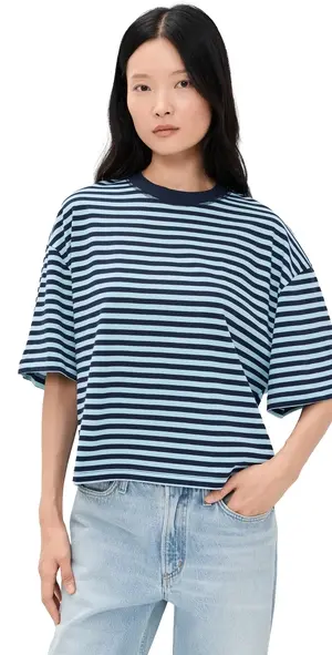 Crewneck Striped T-Shirts
