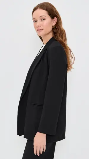 RIPLEY RADER Ponte Knit Oversized Blazer - Black