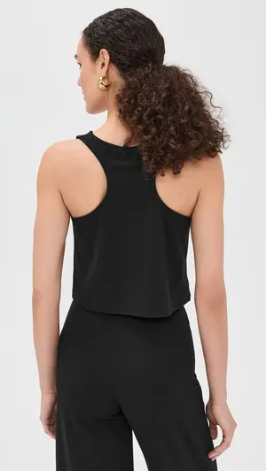 RIPLEY RADER Ponte Knit Racerback Tank Top