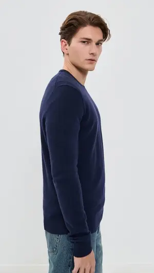 Polo Ralph Lauren Merino Wool Crew Neck Sweater - Hunter Navy