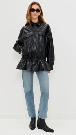 AGOLDE Rubik Leather Jacket - Detox