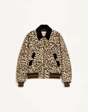 Valentino Garavani Bomber Jacket With Vgold Detail