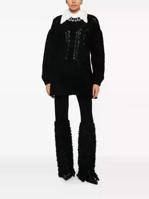 Simone Rocha Embellished Round Neck Sweater