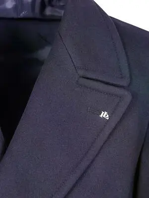 Tagliatore Long-sleeved Double-breasted Coat - Blue