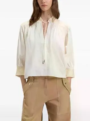 BOSS Embroidered Cotton Blouse