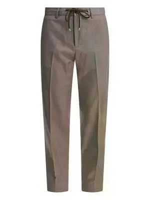 BRIGLIA 1949 Drawstring Trousers - Brown