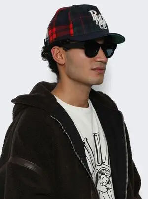 Rhude Flannel Scramble Logo Cap - Multi