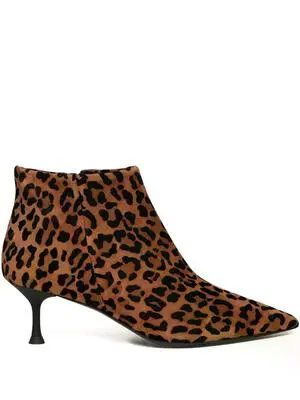 GIULIANO GALIANO Animal-print Heeled Boots