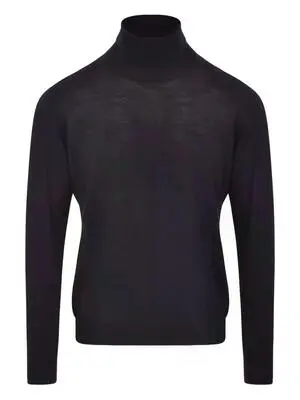Fedeli Roll-neck Sweater - Blue