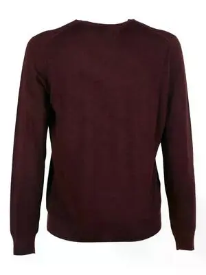 FILIPPO DE LAURENTIIS Crew-neck Virgin Wool Sweater - Red