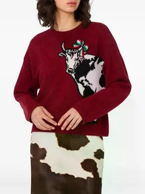 Moschino Patterned Intarsia Sweater