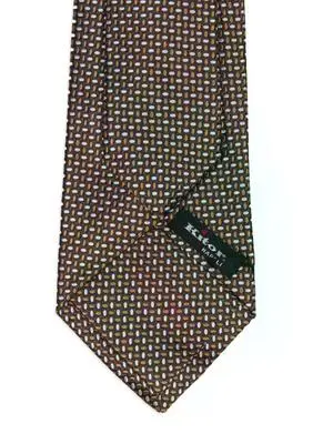 Kiton Patterned Silk Neck Tie