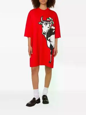Moschino Graphic-print Cotton Dress