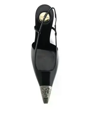 Saint Laurent 75mm Pointed-toe Slingback Pumps