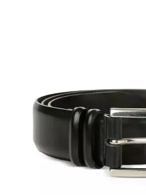 ORTIGNI Leather Belt With Square Buckle