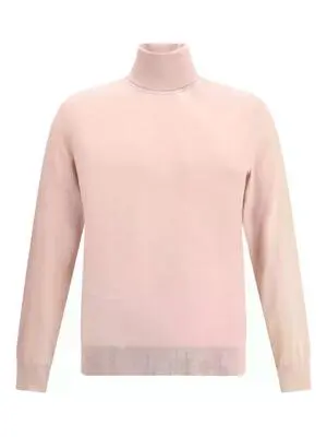 Zegna Ribbed Turtleneck Sweater - Pink
