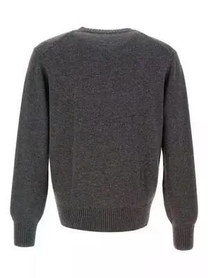 Lacoste Embroidered Crew-neck Sweater - Grey