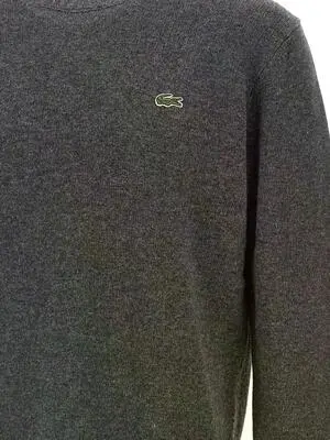 Lacoste Embroidered Crew-neck Sweater - Grey