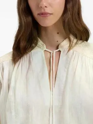 BOSS Embroidered Cotton Blouse