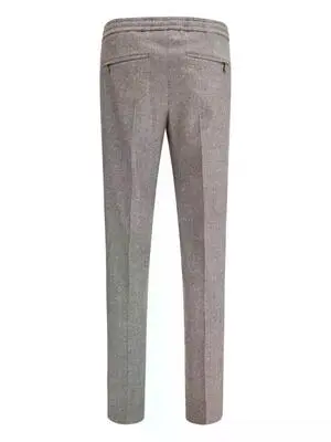 PT TORINO Drawstring Herringbone Trousers