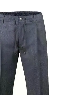 MOORER Anton-ff Drawstring Trousers - Grey