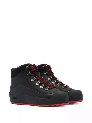 Bally Lace-up Topstitched Boots