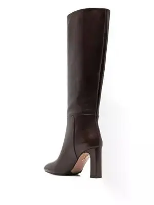 AQUAZZURA 80mm Leather Knee High Boots